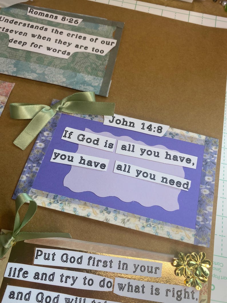 Handmade Bible Verse Cards: Christian Scripture, Catholic Prayer - Etsy