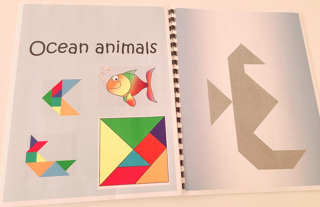 Ocean Animals Tangrams - Etsy