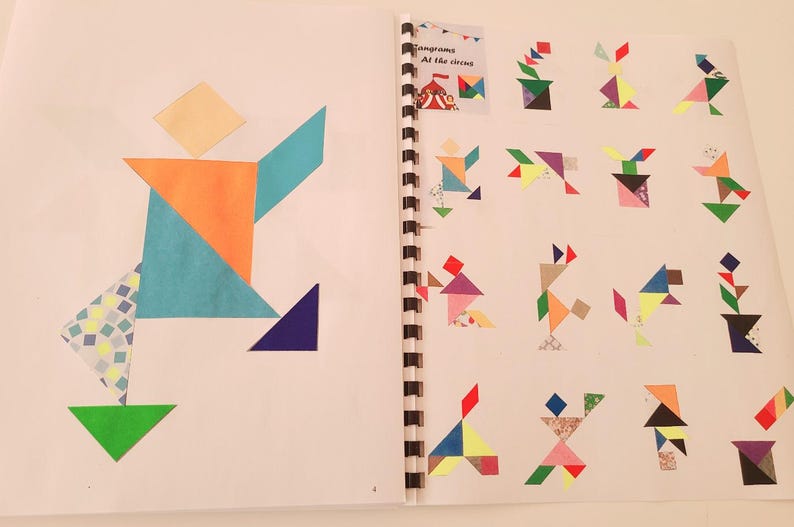 Tangrams at the Circus - Etsy