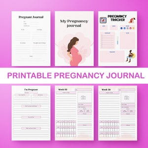 Pregnancy Planner Printable, Printable Pregnancy Journal, Expecting Mom ...