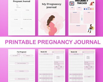 Pregnancy Planner Printable, Printable Pregnancy Journal, Expecting Mom ...