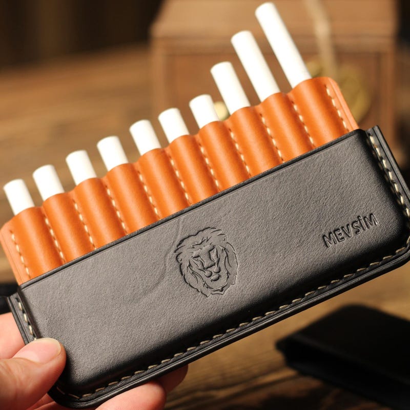 Leather Cigarette Case - Etsy