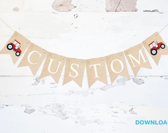 Tractor Banner - Etsy