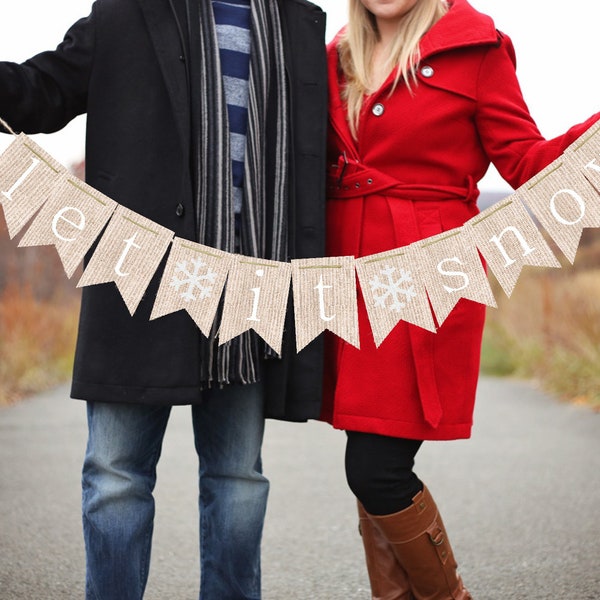 Let It Snow Banner - Etsy