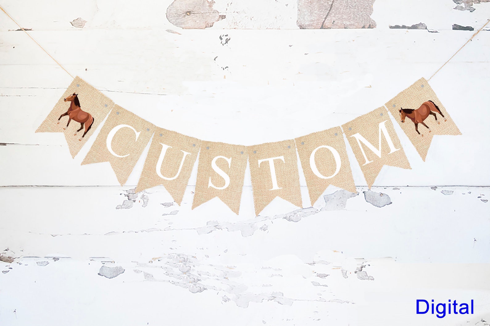 Horse Theme Party Banner, Riding Banner, Horse Party Decor, Pink ...