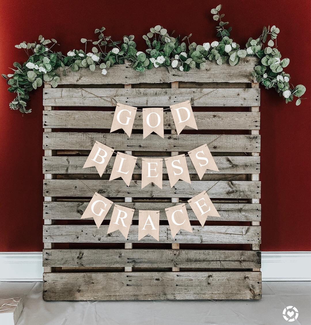 God Bless Name Banner, Baptismal Banner, Confirmation Banner ...