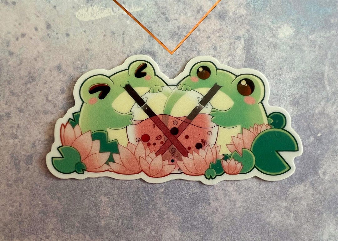 Happy Juice Frogs Vinyl Stickers L 3 Inch - Etsy