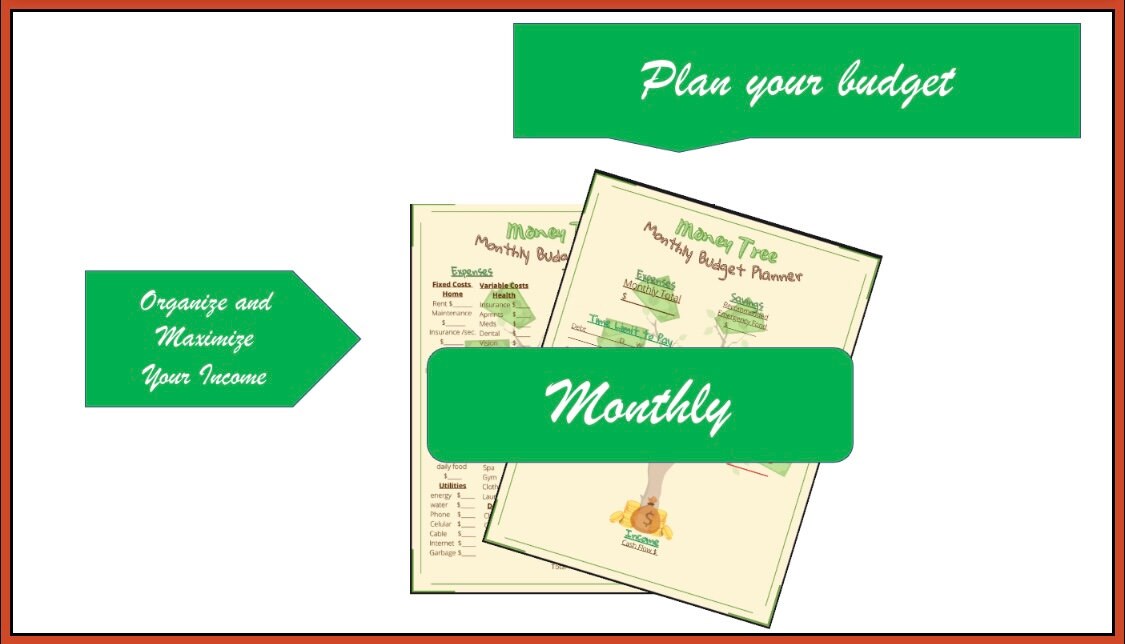 Money Tree Budget Planner - Etsy