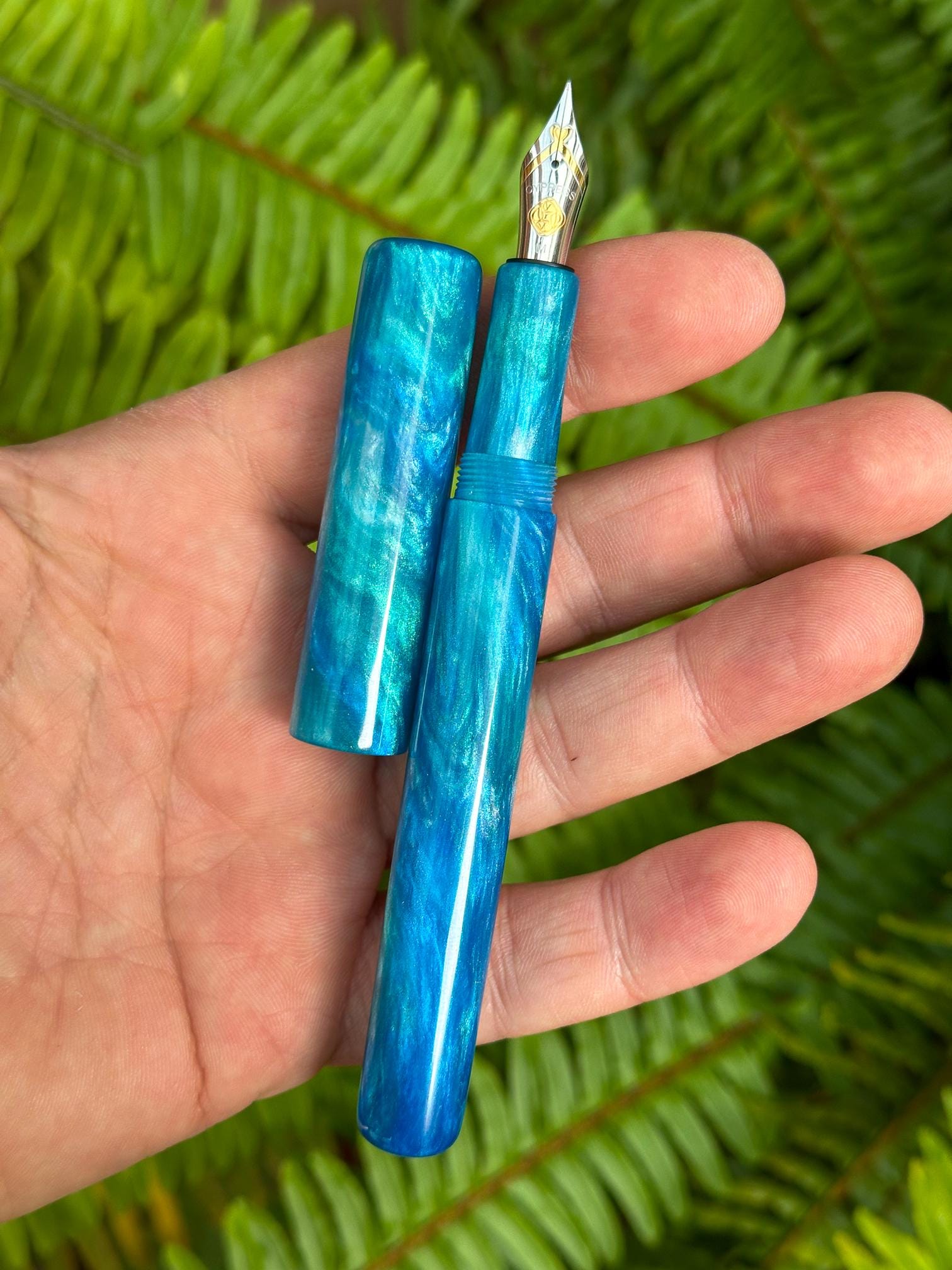 Glacial Water Bespoke Fountain Pen | Kitless Fountain Pen | Handmade ...