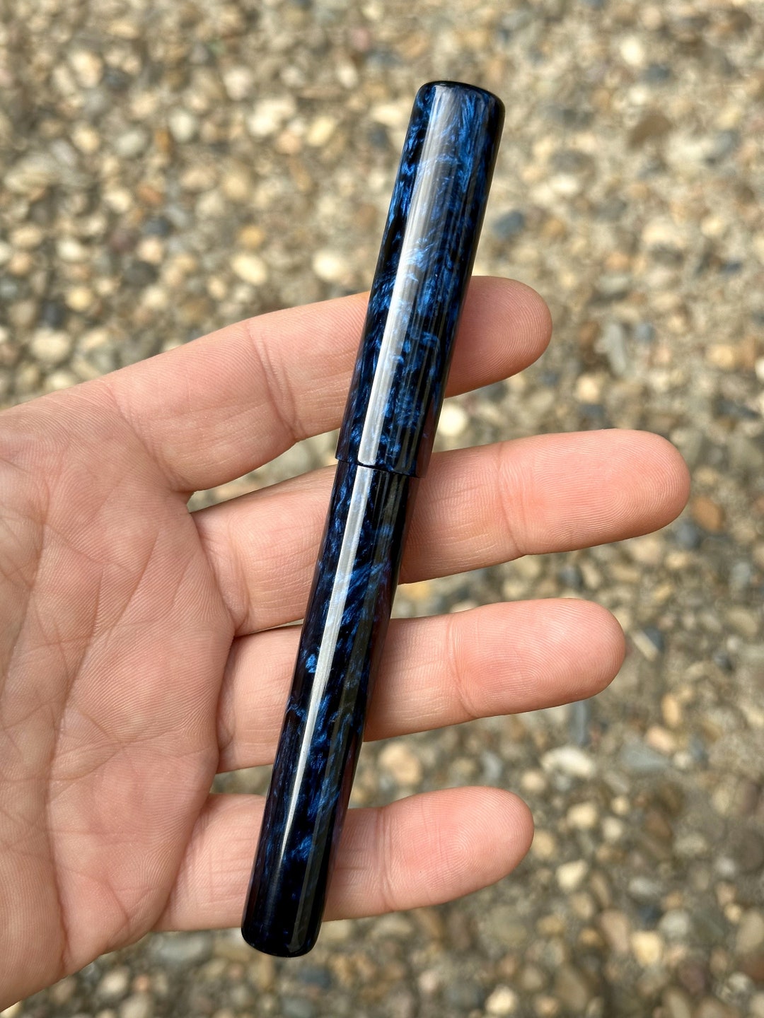 Midnight Blue Bespoke Fountain Pen Kitless Fountain Pen Handmade Bock 6 ...