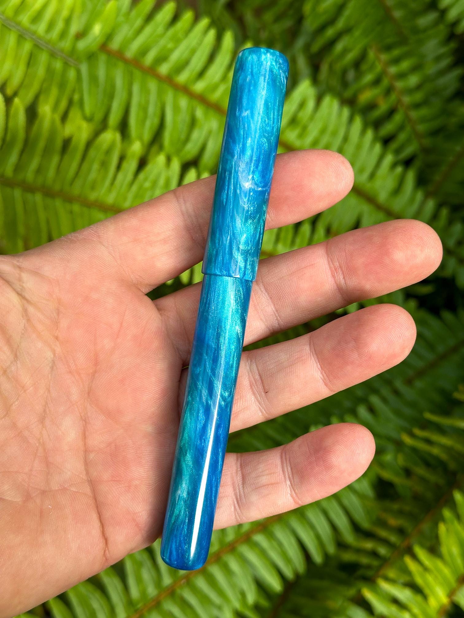 Glacial Water Bespoke Fountain Pen | Kitless Fountain Pen | Handmade ...