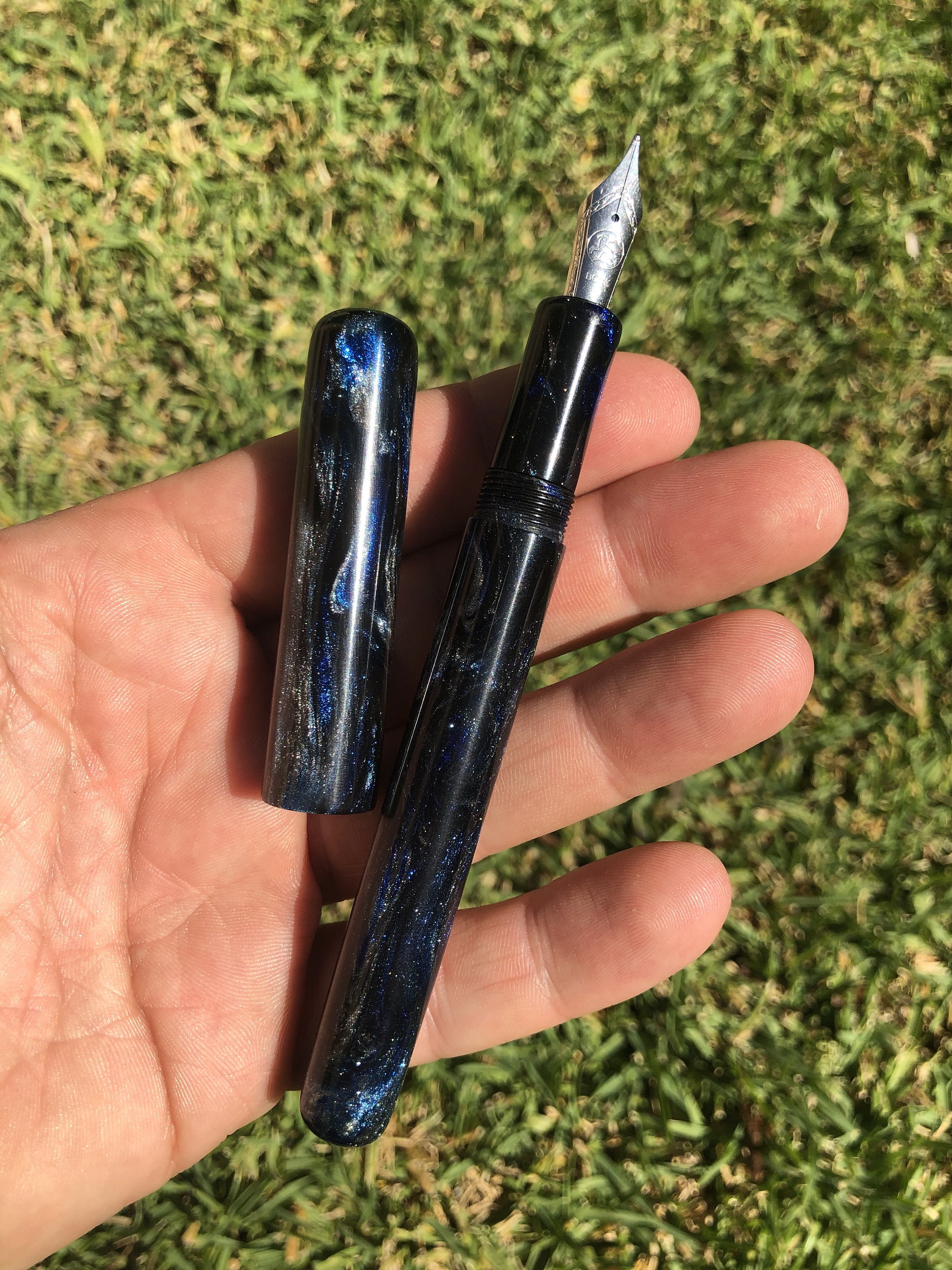 Handmade Fountain Pen | Queen City Silver | Bock #6 Nib - Etsy