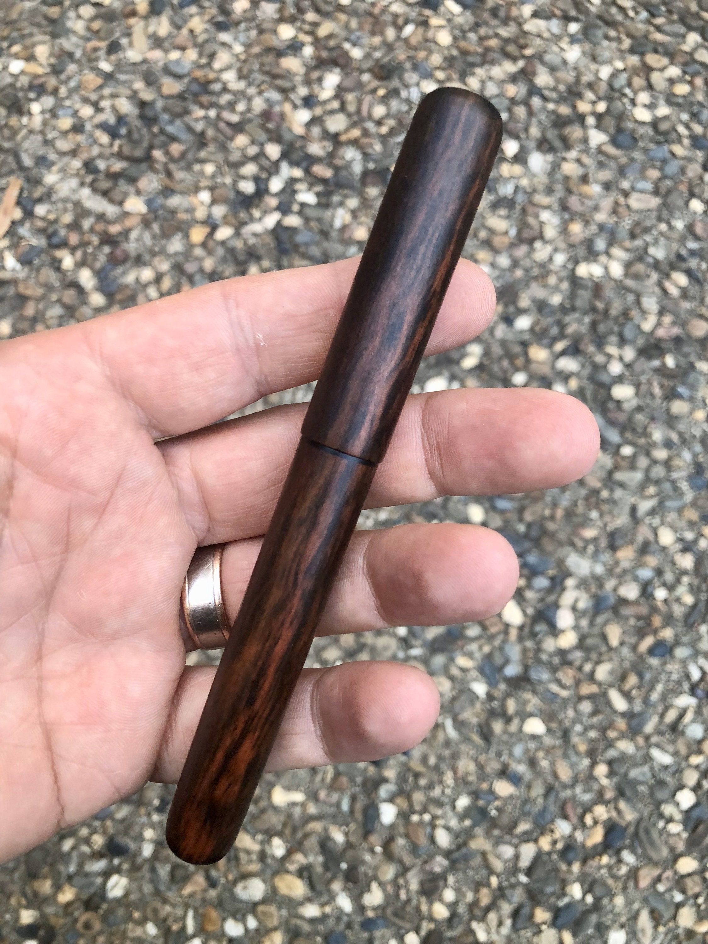 Tasmanian Tiger Myrtle Fountain Pen | Kitless Fountain Pen | Handmade ...