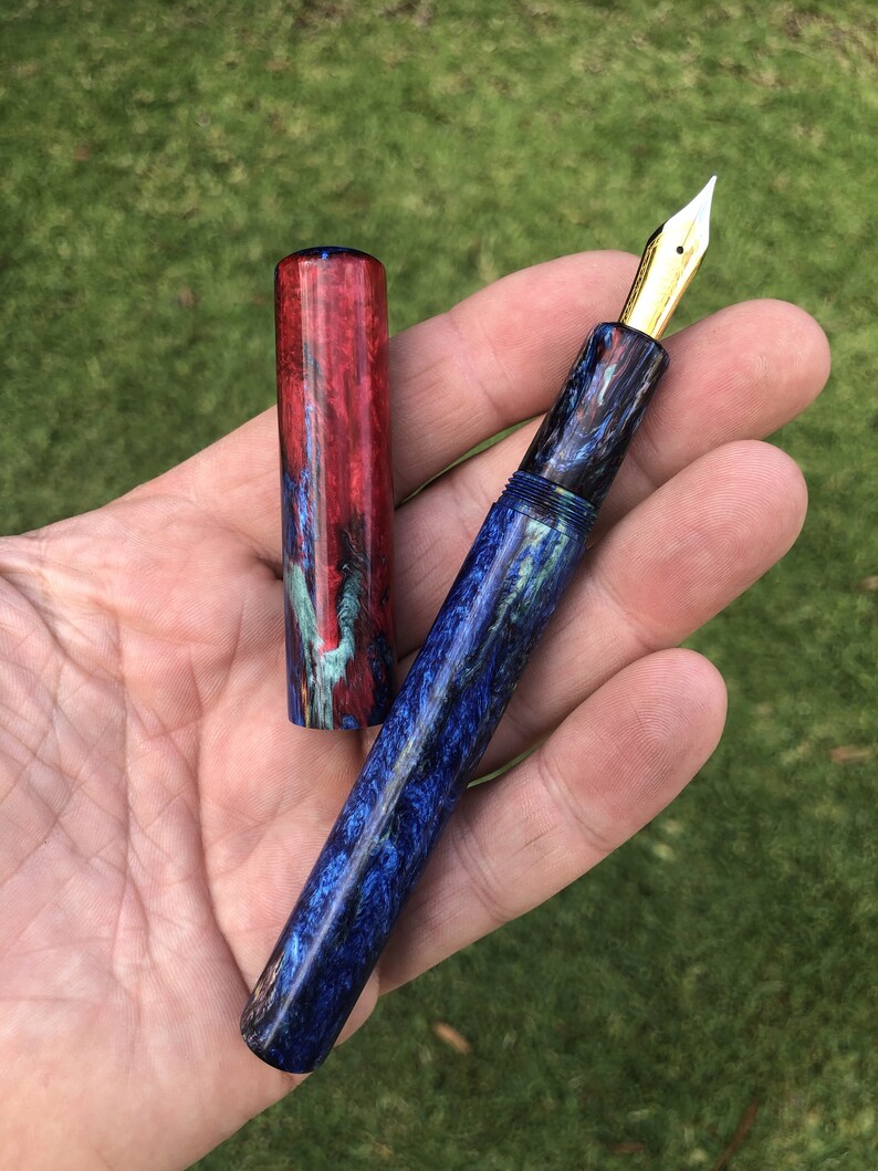 Scarlet Macaw Bespoke Fountain Pen Kitless Fountain Pen - Etsy