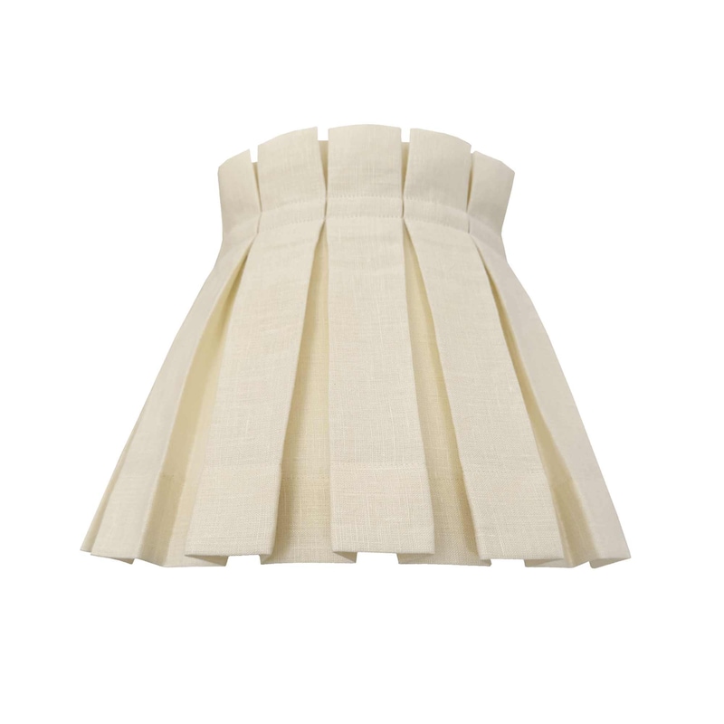 Linen Box Pleat Lampshade - Etsy