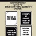 Black and White Growth Mindset Set of 10 Classroom Posters, Homeschool ...