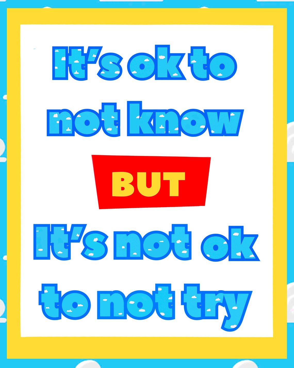 Toy Story Growth Mindset Set of 4 Classroom Posters, Homeschool ...