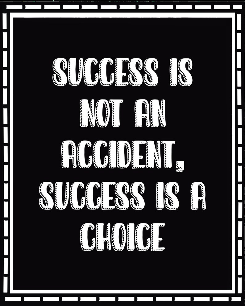 Black and White Growth Mindset Set of 10 Classroom Posters, Homeschool ...