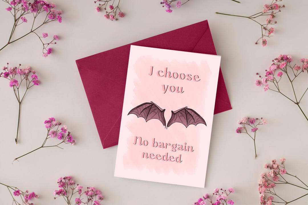 Acotar-inspired Printable Love Card | ACOTAR Foldable Card | ACOTAR ...