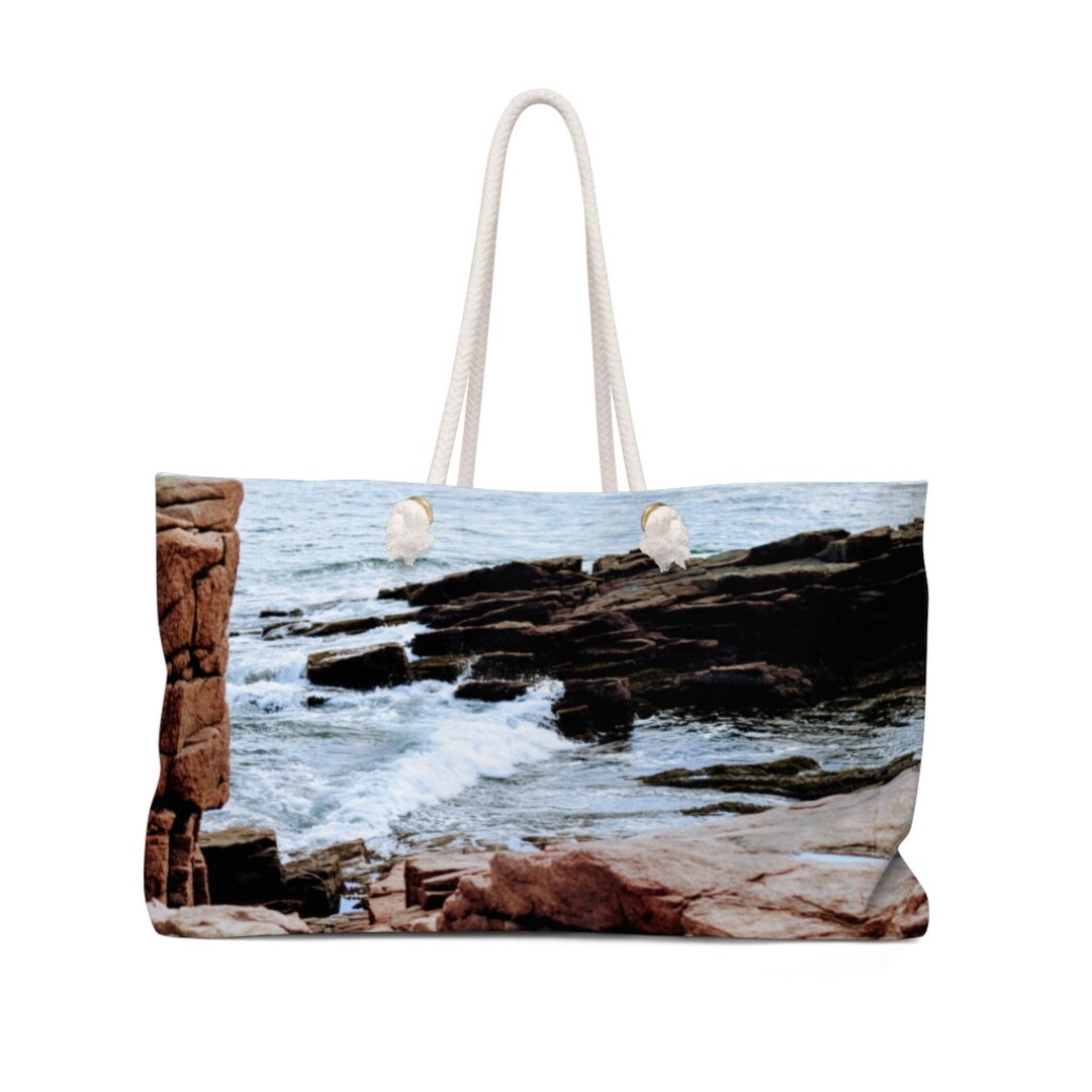 Rocky Shore Acadia National Park Oversized Weekender Bag - Etsy