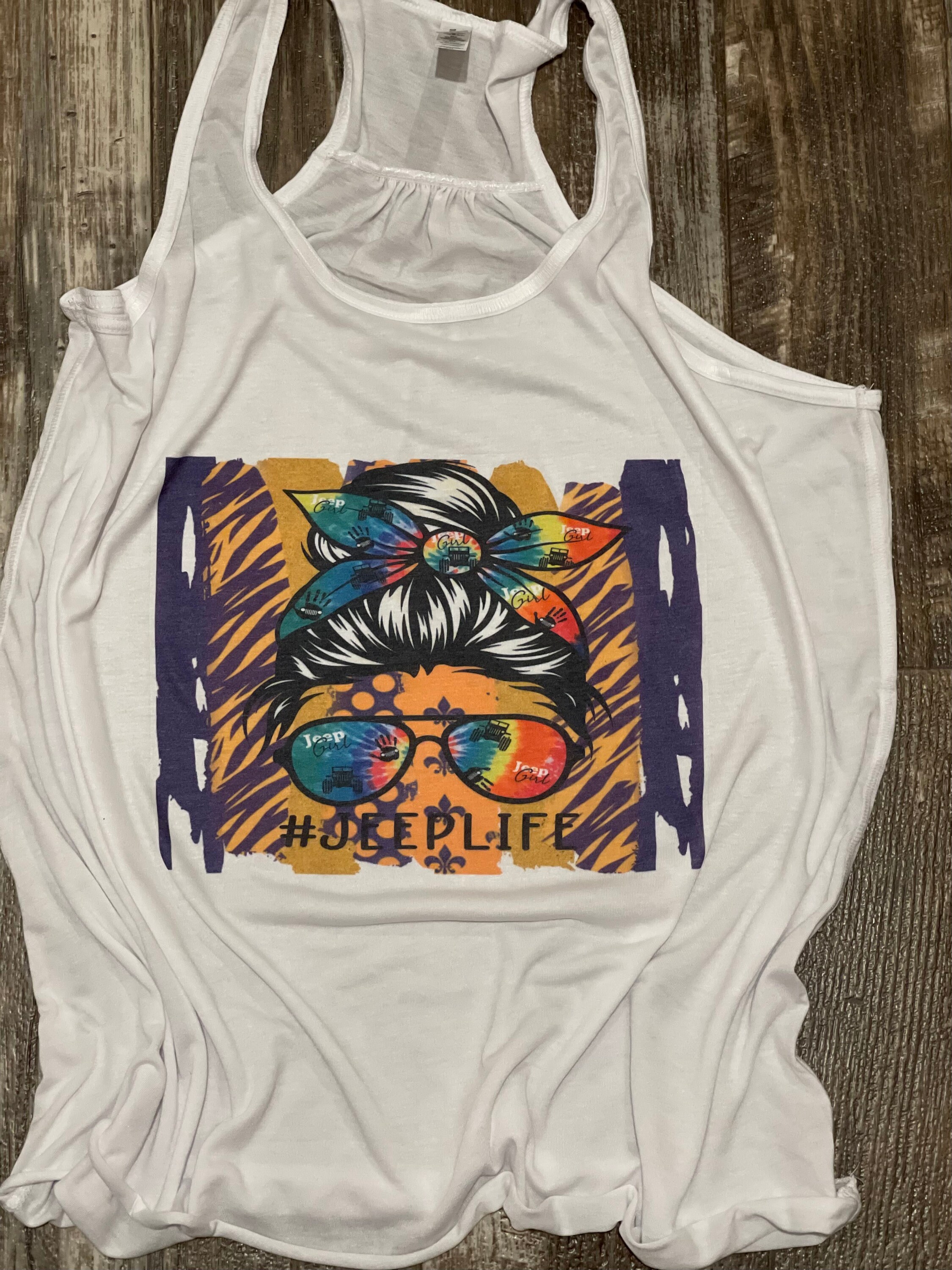 Jeep Life, Tank, LSU, Sublimation, Fast Shipping, Tigers, Keep, Small ...