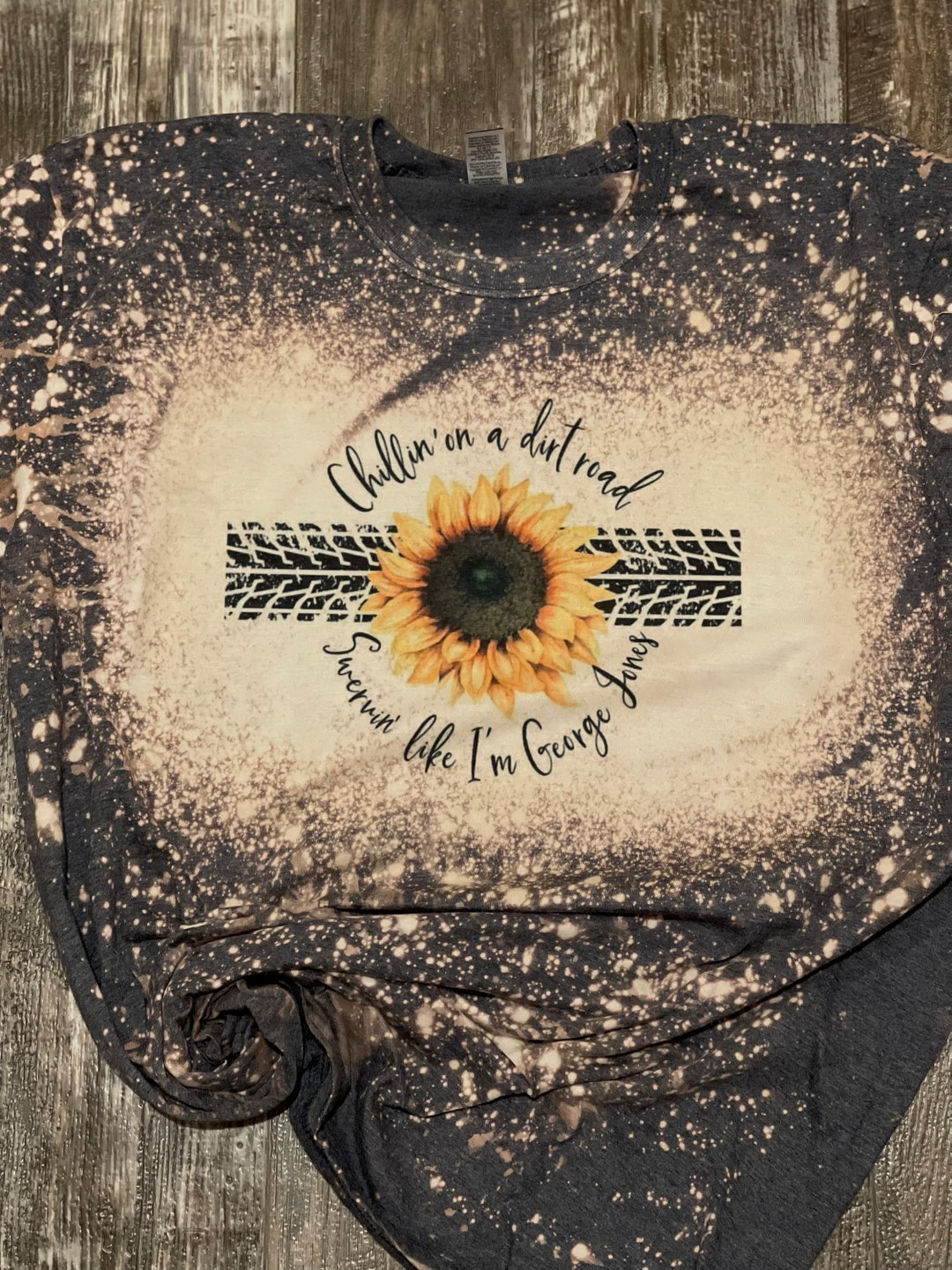 Desviarse en un camino de tierra, desviarse, George jones, camiseta ...