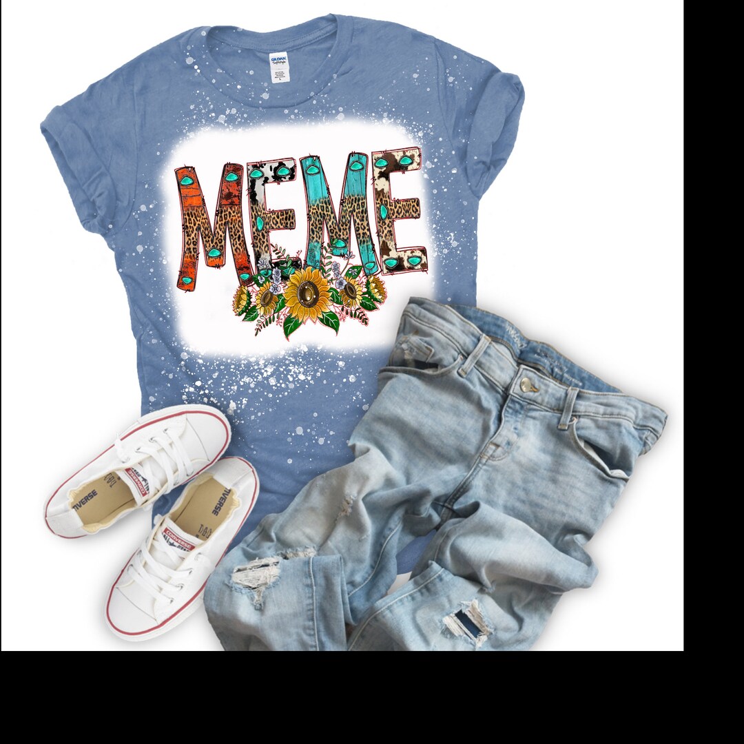 Meme, Custom Shirt, Bleached Shirt - Etsy