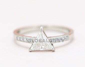 Triangle Cut Ring - Etsy