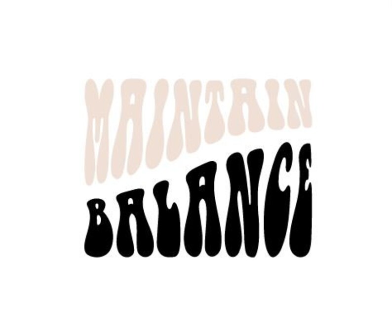 Maintain Balance Logo SVG for Cricut - Etsy