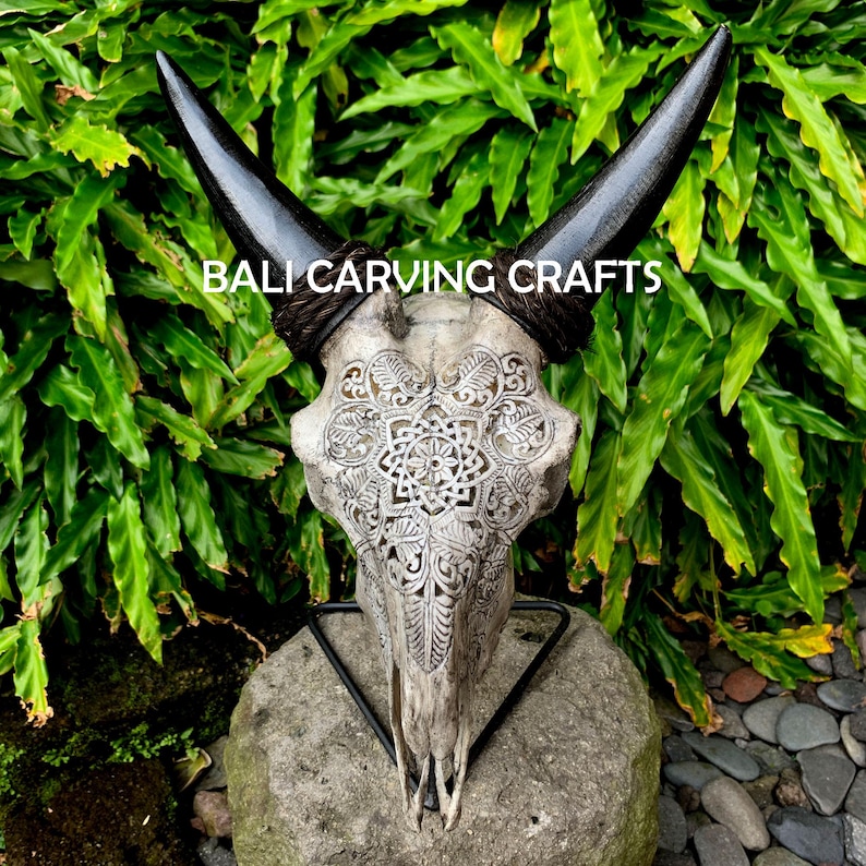 Goat Skull Carved Mandala, Original Goat Skull Carving - Etsy