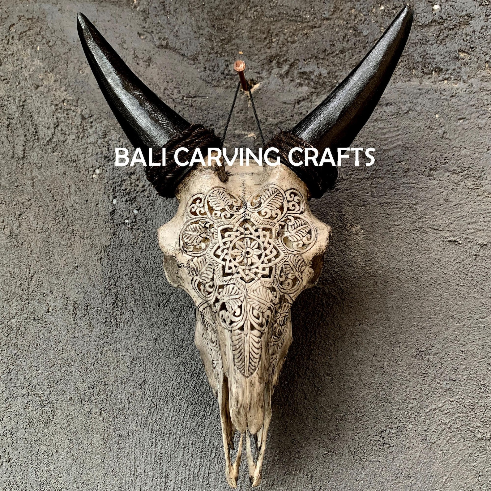 Goat Skull Carved, Original Goat Skull Carving - Etsy