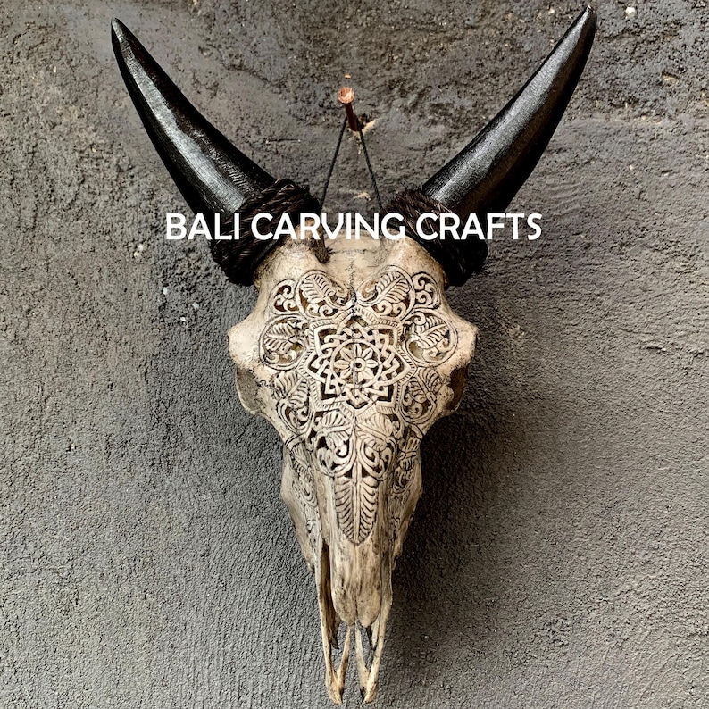 Goat Skull Carved Mandala, Original Goat Skull Carving - Etsy