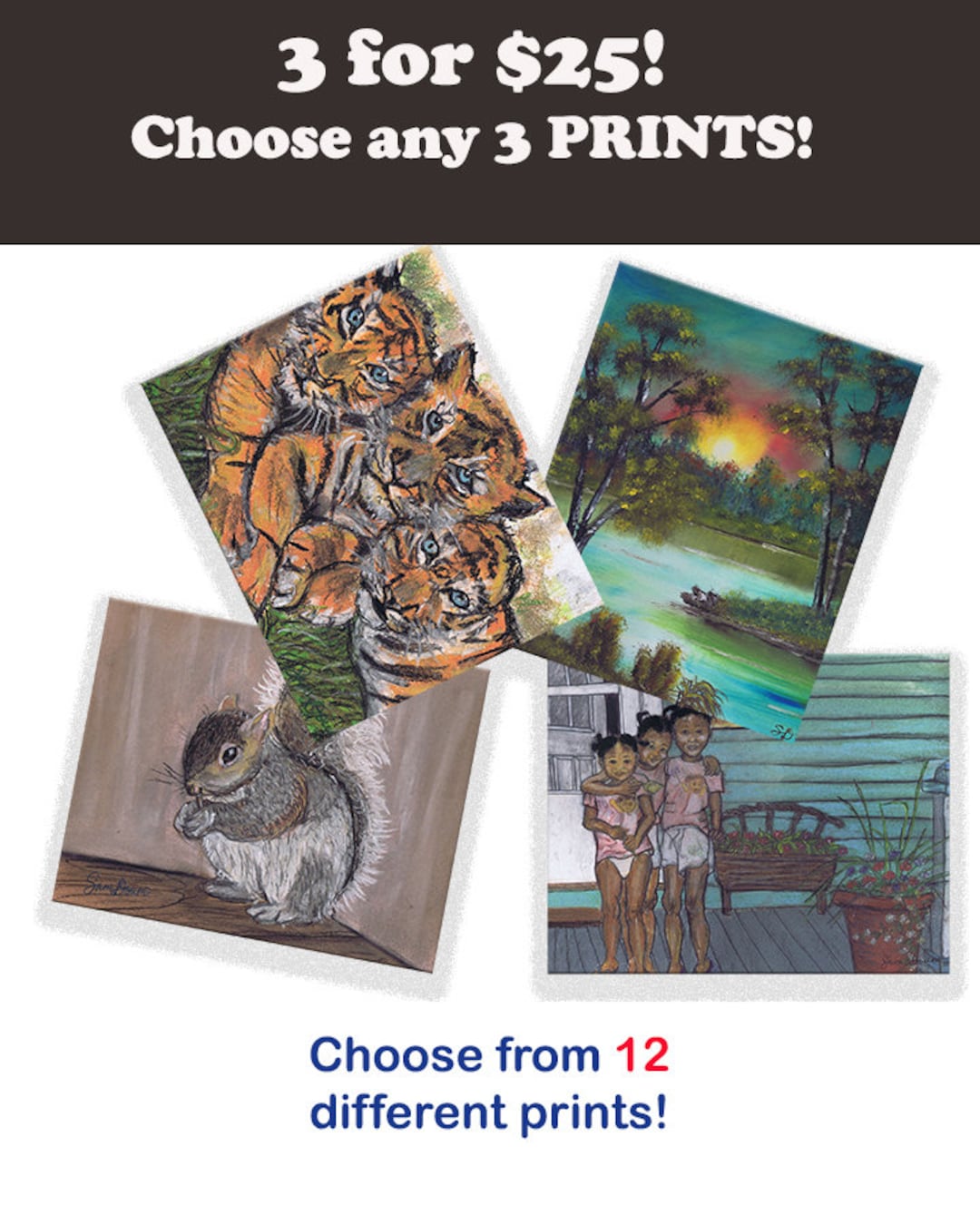 Assorted Art Prints - Assorted Fine Art - Fine Art Prints - Variety ...