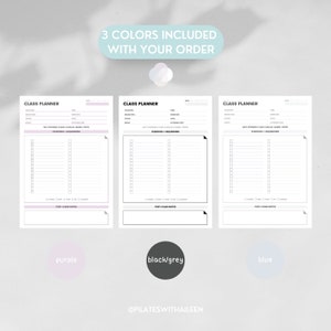 Pilates Class Planner Template | Printable Journal Notes & Digital ...