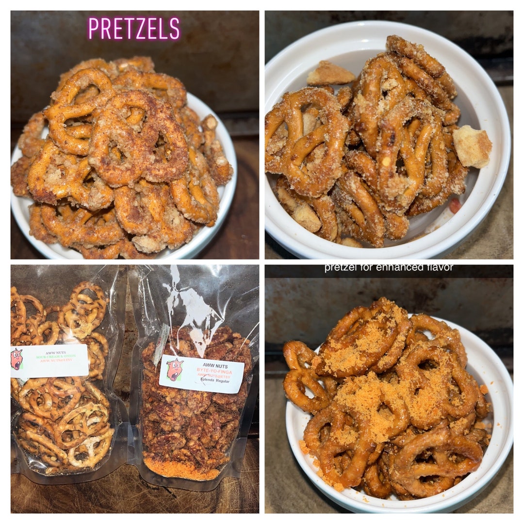 Aww Pretzels 3oz, Pretzel, Pretzel Gift, Chocolate Pretzels, Homemade ...