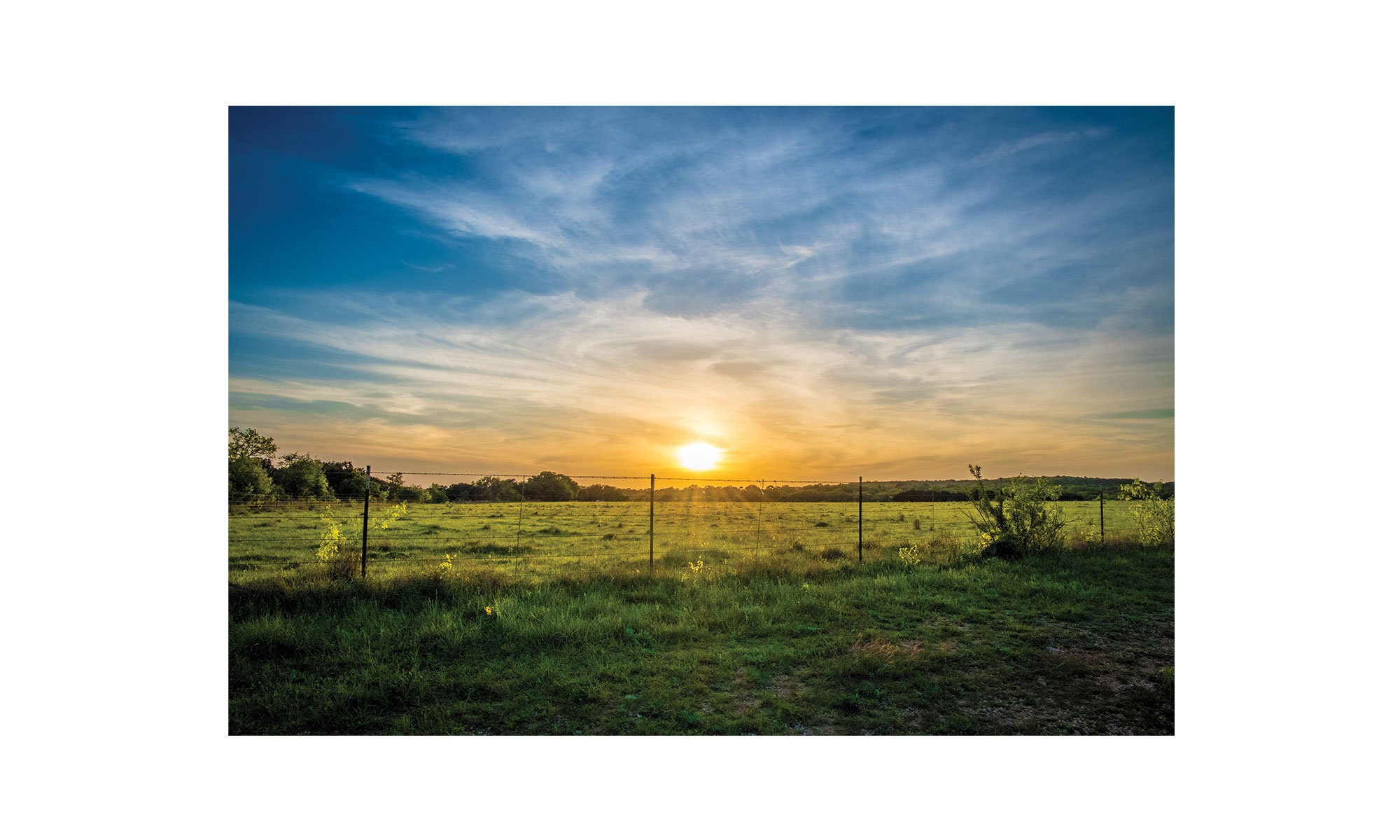 Landscape Photography, Ranch Sunset, Texas Hill Country Nature ...