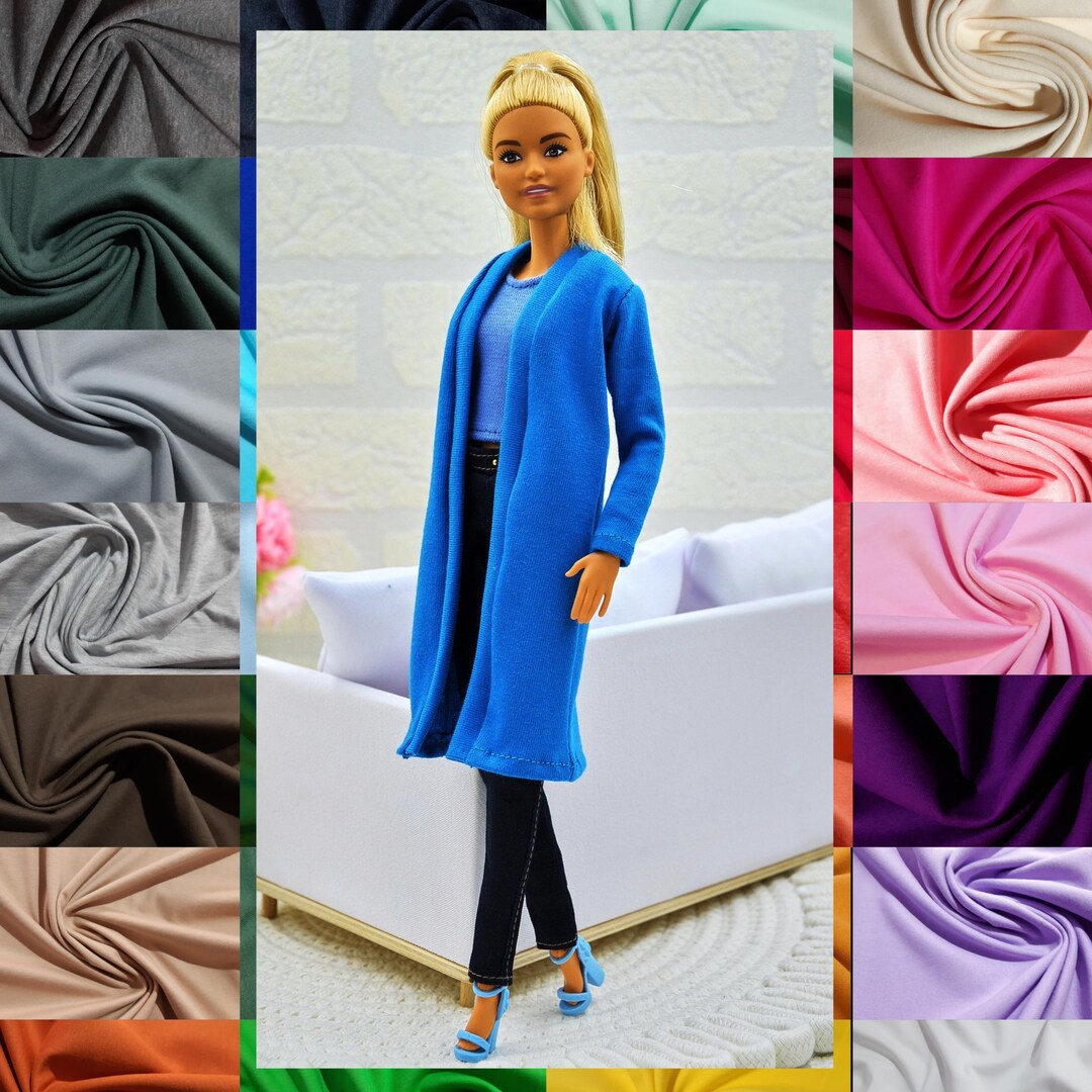 Long Cardigan for Regular Doll, Jacket for Dolls, Realistic Clothes for ...