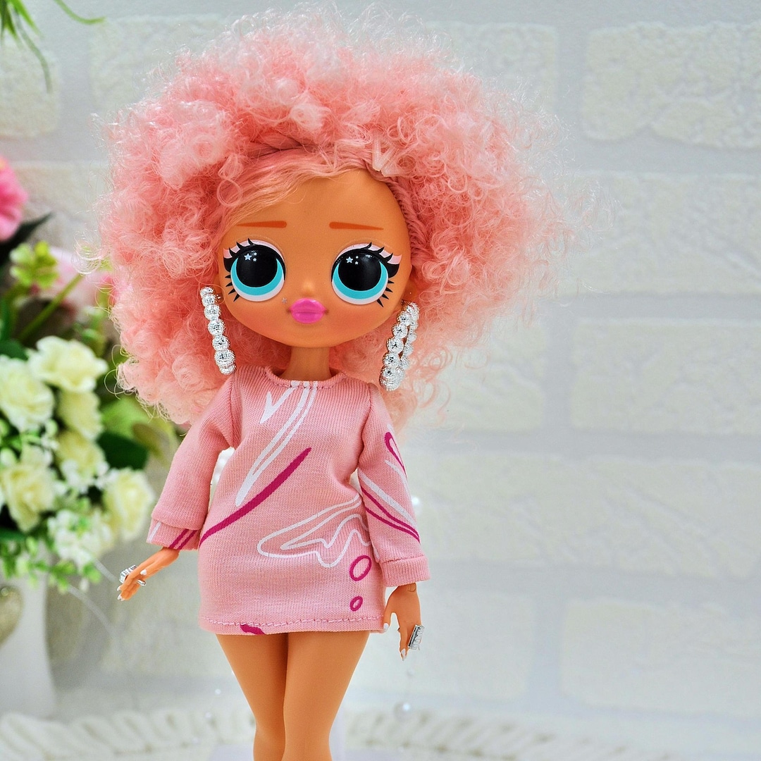 Pink Mini Doll Dress, Clothes for OMG Dolls - Etsy