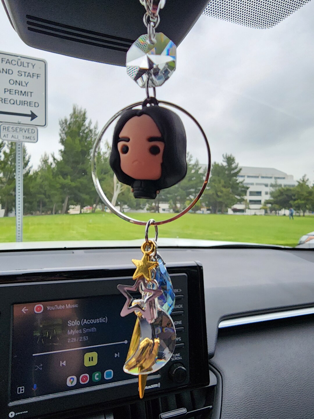 Professor Snape Harry Potter Car Charm: Lightning, Moon, Stars, Car ...