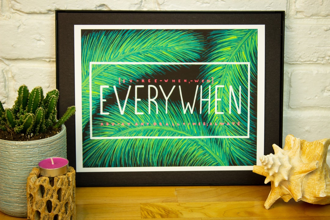 Chalk Art, Fun Words, Palm Tree Leaves, Everywhen, Chalkboard Art ...