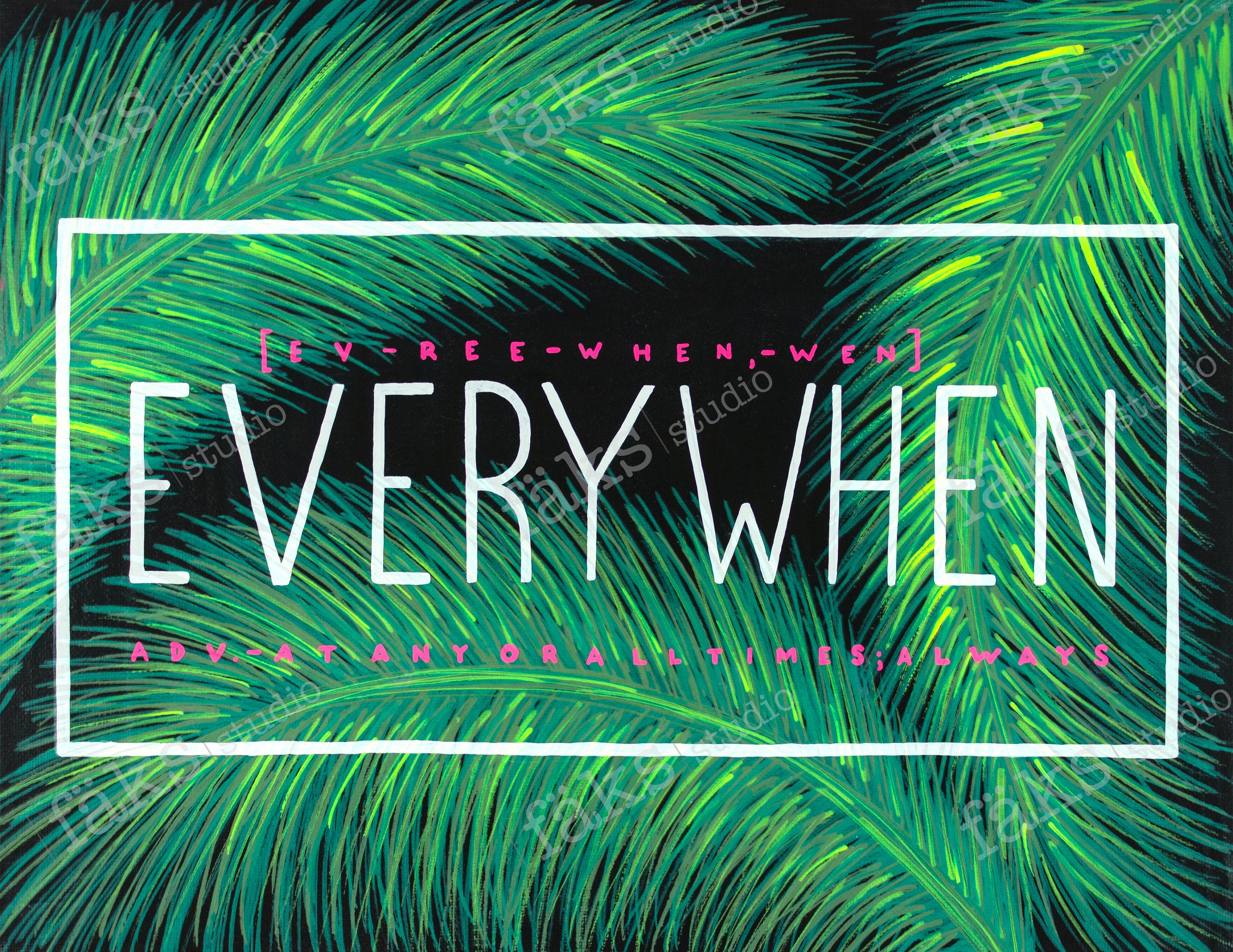 Chalk Art, Fun Words, Palm Tree Leaves, Everywhen, Chalkboard Art ...