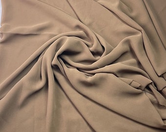 BEST PRICE Brown Chiffon Fabric by Yard High Multi Chiffon for Curtains ...