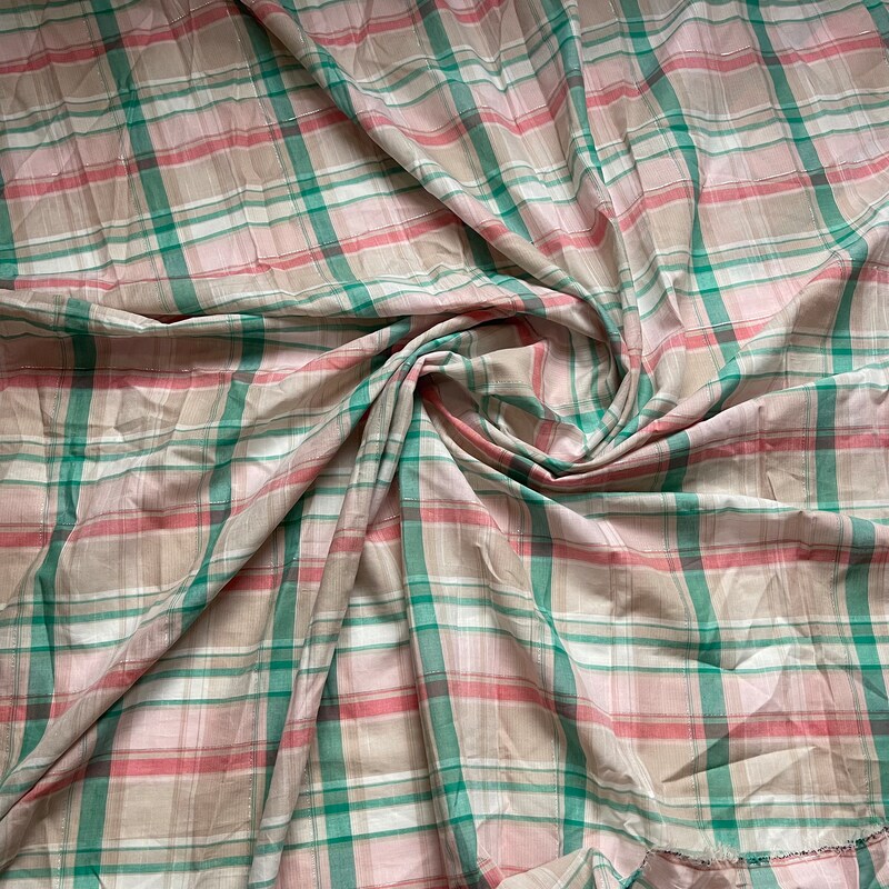 Plaid Cotton Fabric - Etsy