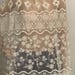 Elegant Lace Floral Embroidered Sheer Mesh Cream Fabric - by the Yard ...
