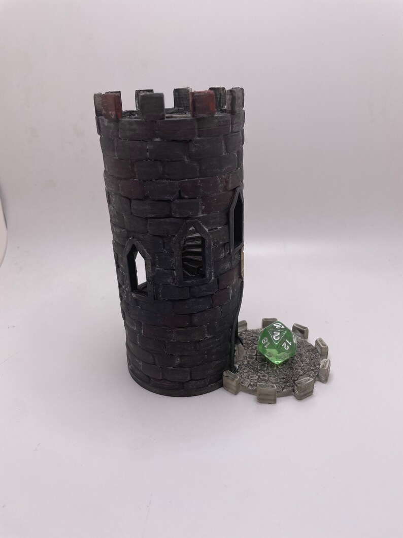 Castle Dice Tower 3D Printed Dice Roller Compatible With - Etsy