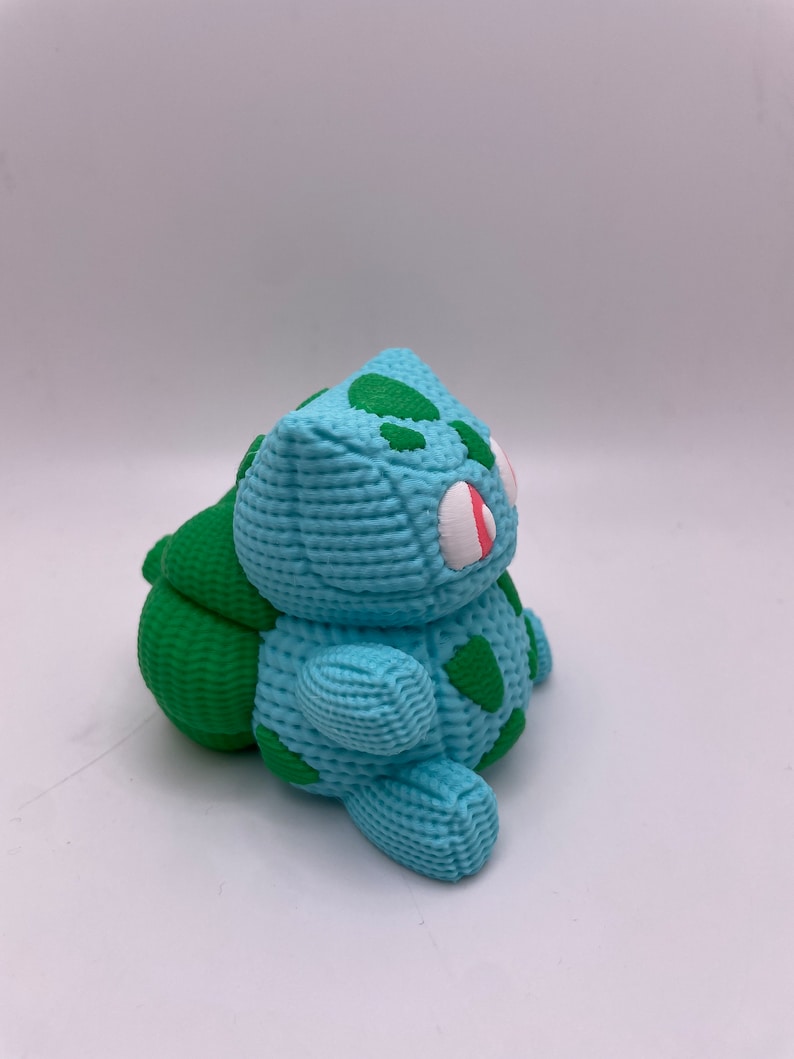 Knitted Style Bulbasaur | 3D Printed | Pokémon Figure, Gaming, Room ...