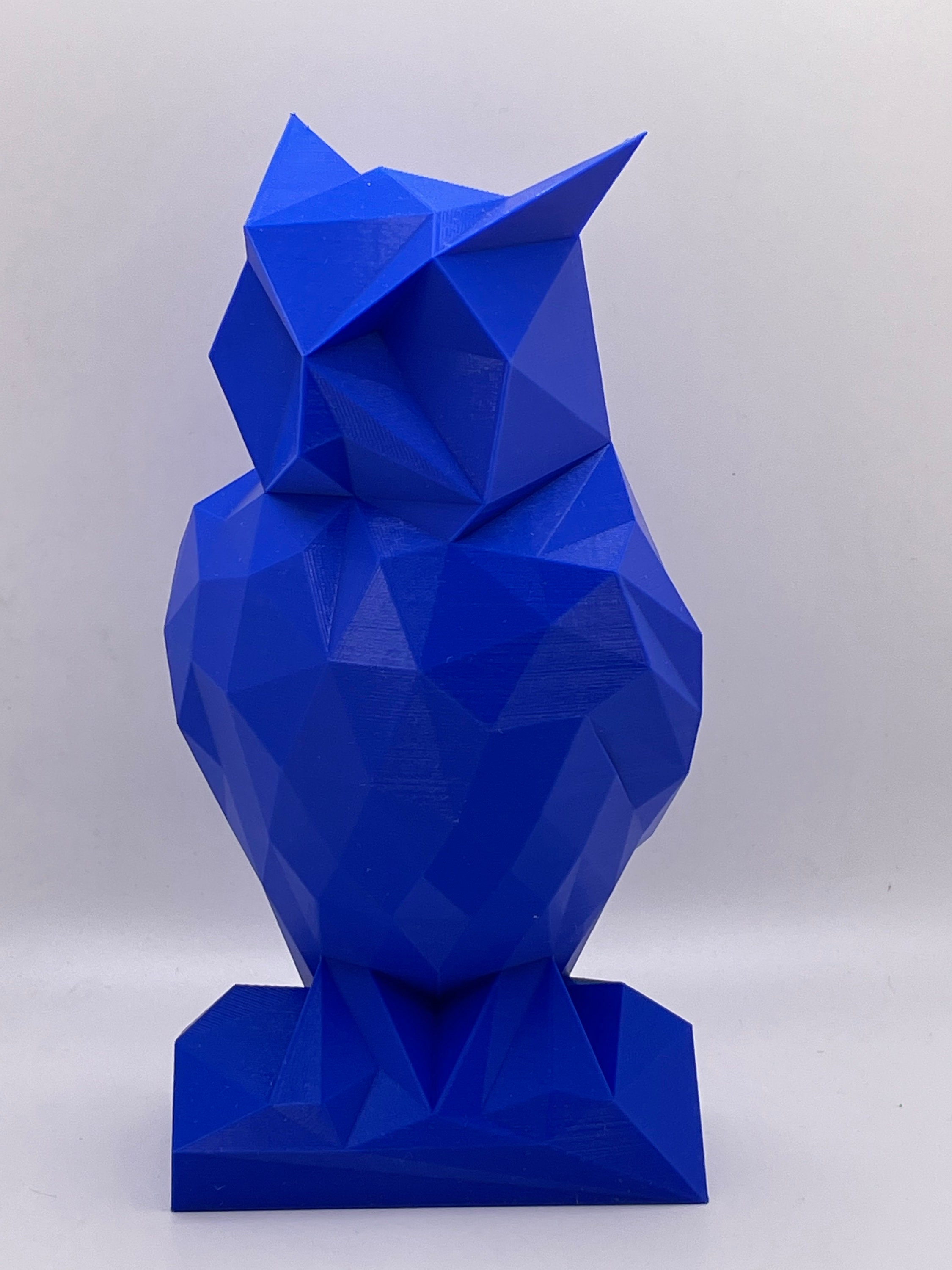 Large Low Poly Owl Figurine | 3D Printed Owl - Etsy