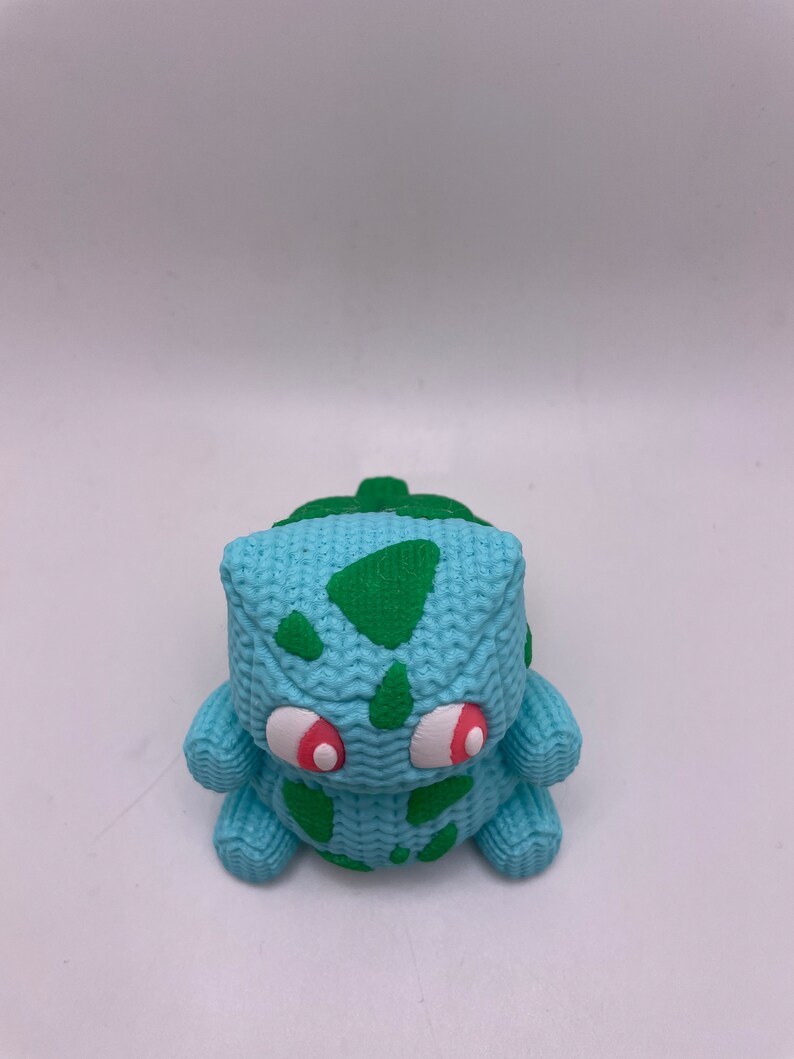 Knitted Style Bulbasaur | 3D Printed | Pokémon Figure, Gaming, Room ...
