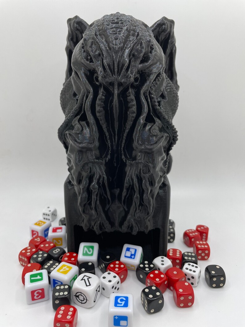 Cthulhu Dice Tower 3D Printed Dice Roller Compatible With - Etsy