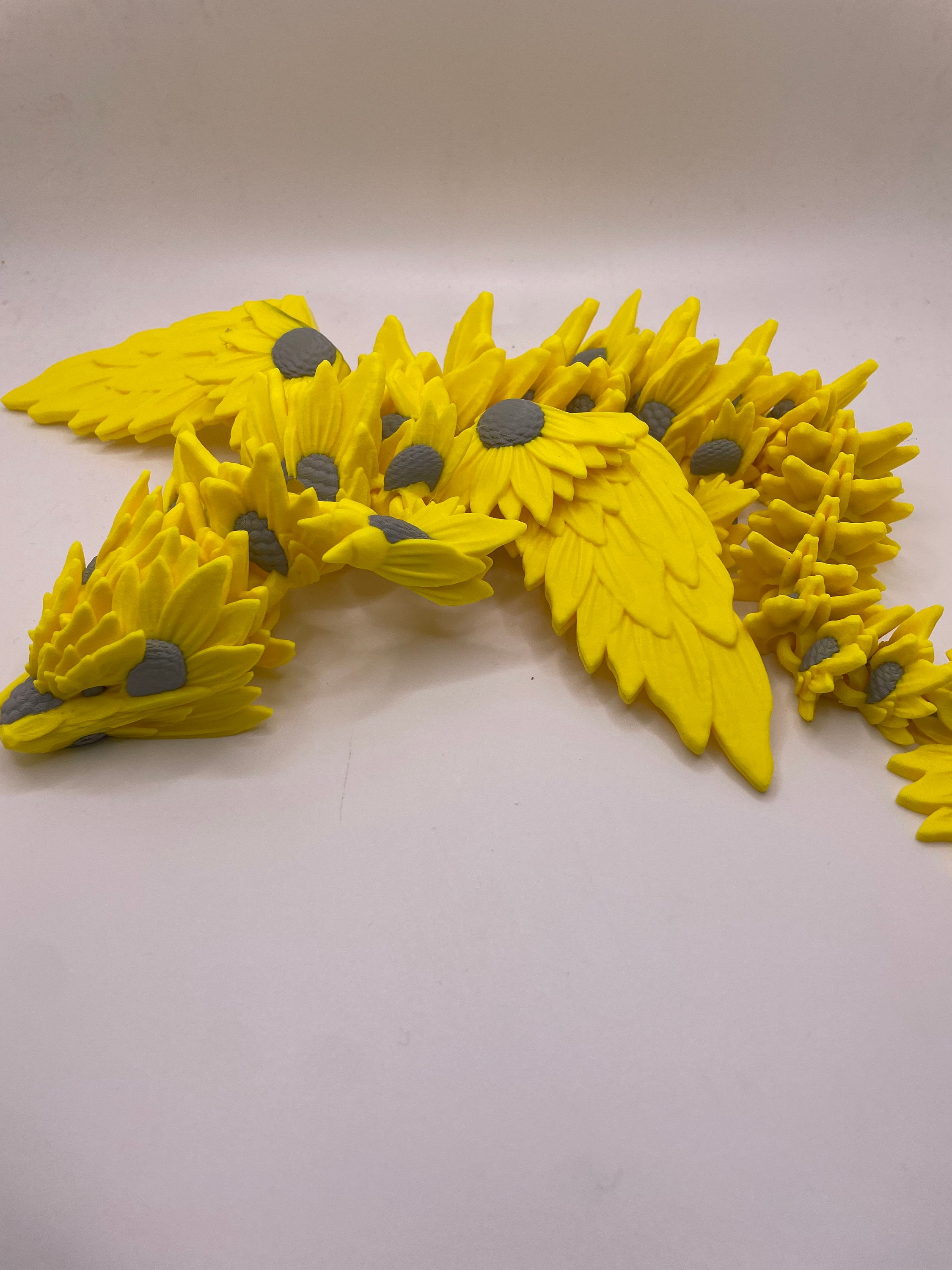 Sunflower Dragon | 3D Printed Fidget Toy | Sensory Toy - Etsy